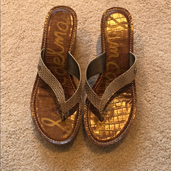 Sam Edelman | Shoes | Wedge Flip Flops | Poshmark